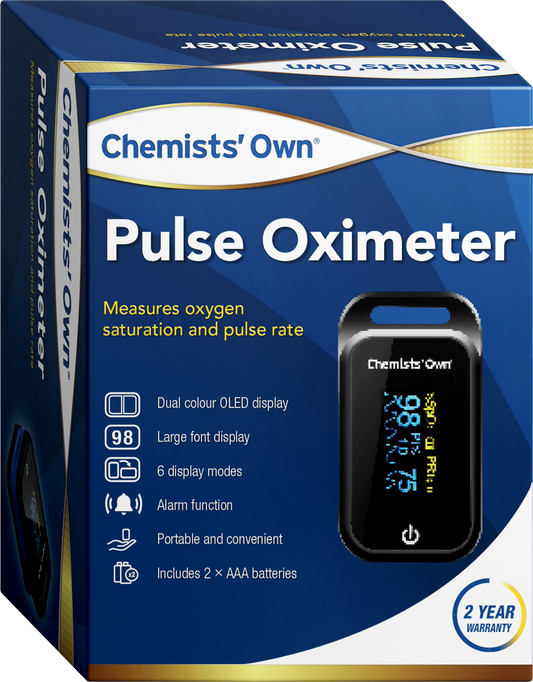 Chemists’ Own® Pulse Oximeter – RespectHealth