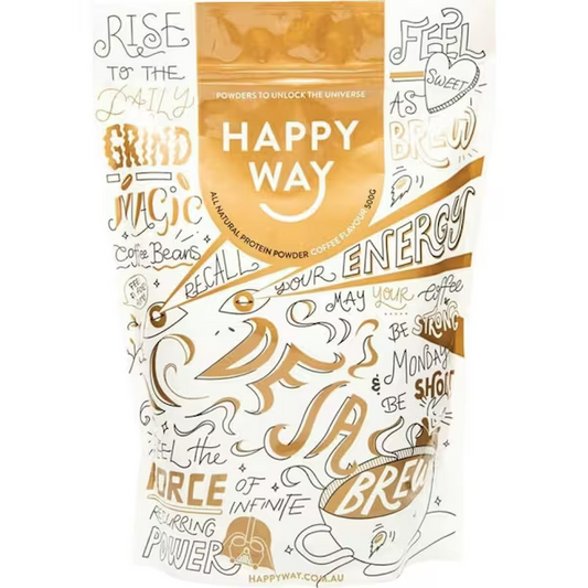 Happy Way Whey Protein Powder - Coffee, 1kg – RespectHealth