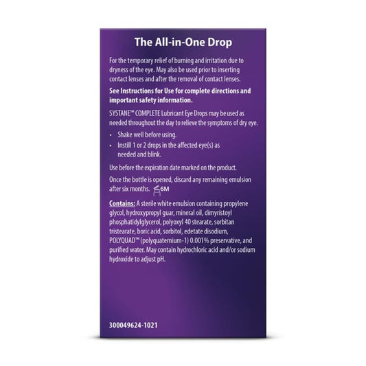 Systane Complete Lubricant Eye Drops 10mL – RespectHealth