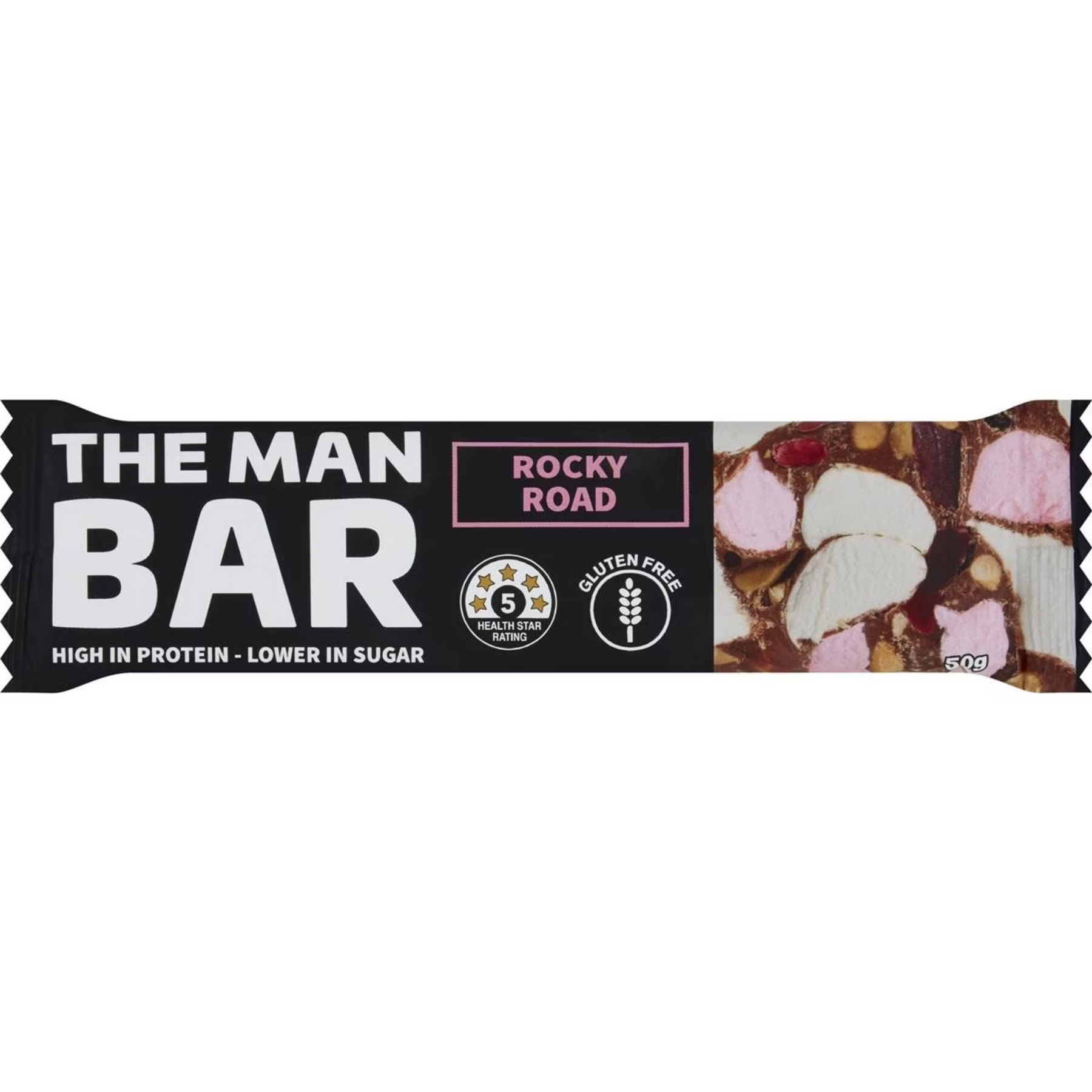 The Man Bar - 50g, Rocky Road Flavour – RespectHealth